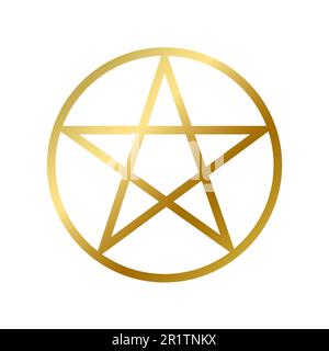 Star pentagram mystical religious symbol. Spiritual occult sign of ...