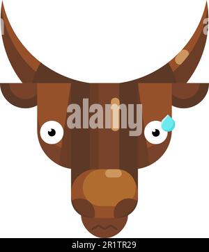 Scared face with drop of sweat isolated emoticon icon. Vector ...