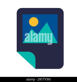 Image electronic file symbol glyph vector illustration. Digital gallery ...