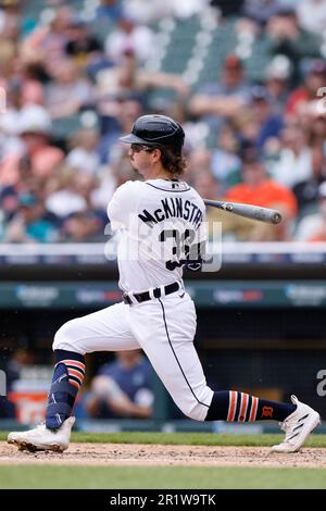 Zach McKinstry #39 of the Detroit Tigers at bat during game two of a ...