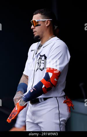 DETROIT, MI - MAY 28: Detroit Tigers shortstop Trey Sweeney (27) look ...