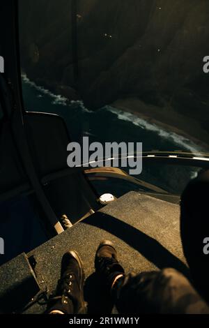 inside the cockpit of a helicopter in hawaii. High quality photo Stock ...