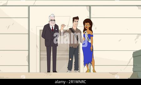 MULLIGAN, from left: Matty Mulligan (voice: Nat Faxon), Lucy Suwan ...