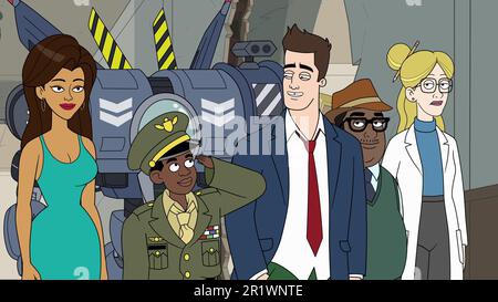 MULLIGAN, from left: from left: General Scarpaccio (voice: Ayo Edebiri ...