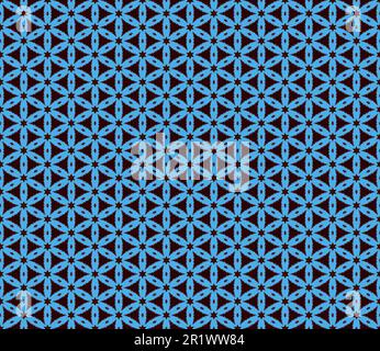 Illustration of a patterned background with blue repeating patterns ...