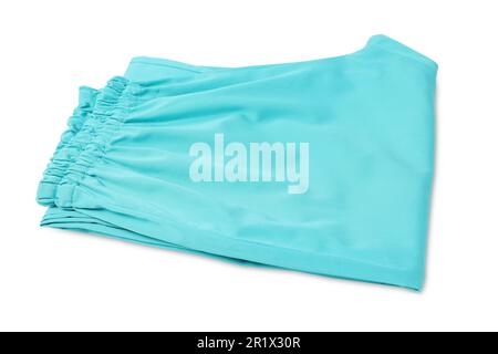Clean turquoise medical uniform isolated on white Stock Photo - Alamy