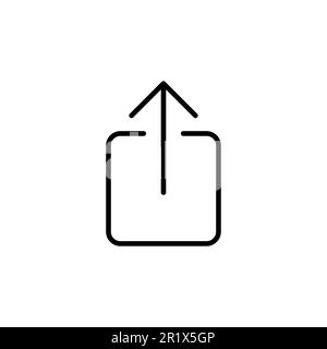 Upload icon vector. load data symbol Stock Vector Image & Art - Alamy