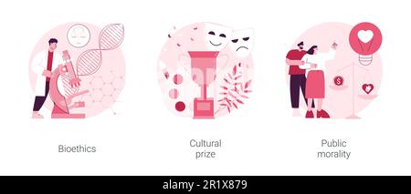 Bioethics, cultural prize, public morality concepts with people ...