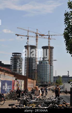 May 15,2023/ Mondern construction building site in danish capital ...