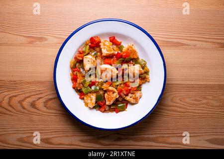 Cubed turkey tenderloin cooked with curry and vegetables Stock Photo ...