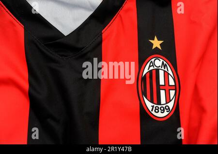 ac Milan football club dress logo Stock Photo - Alamy