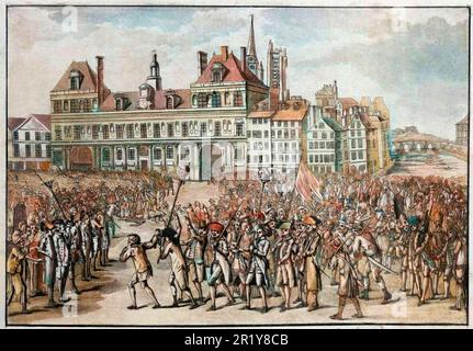Storming of the Bastille. Arrest of M. de Launay, July 14, 1789 Stock ...