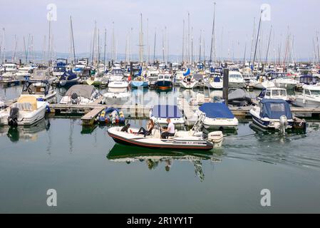 Brixham, Devon in May. Boats in the marina Stock Photo - Alamy