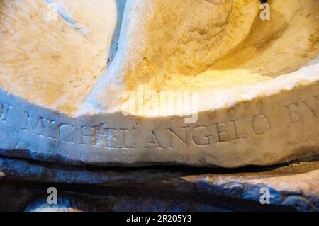 The Rondanini Pietà statue, Michelangelo Buonarroti sculptor, Castello ...