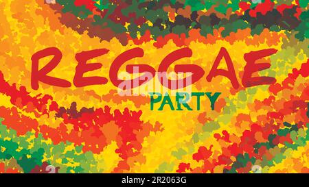 Artistic background for reggae night party flyer with swirl. Wide ...