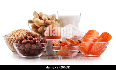 Composition with common food allergens including egg, milk, soya ...