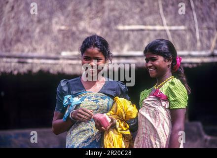 A group of Betta kurumba tribal people posing for the camera at ...