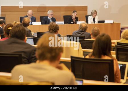 Jos Donvil, Bpost CEO ad-interim Philippe Dartienne, Bpost chairman of ...