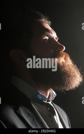 Bearded man with beard, bearded gay. Barbershop concept Stock Photo - Alamy