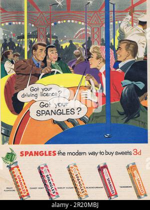 Spangles Sweets Advertisement c1950s. Photo by Hector Archive Stock ...