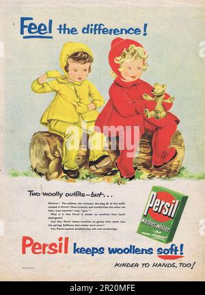 Persil Washing Powder Advertisement c1950s. Photo by Hector Archive ...