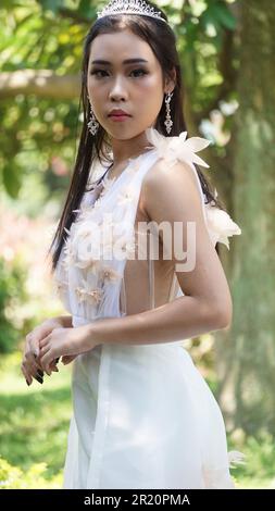 Indonesian model with batik clothes Stock Photo - Alamy