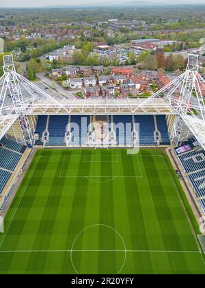 Preston ,Lancashire, United Kingdom. Aerial Image of Deepdale Stadium ...