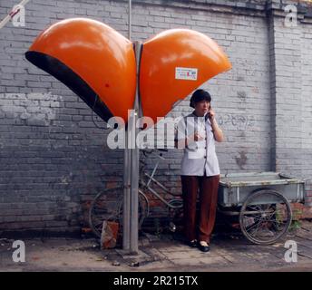Chinese slums in the poor area of the Chinese city of the northern ...