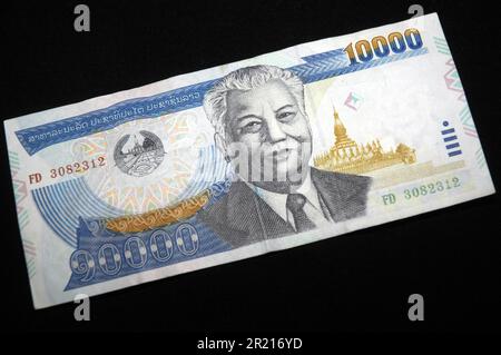 The Kip, the currency of Laos, a landlocked country in Southeast Asia ...