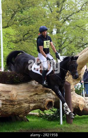 Tim Price of New Zealand with Vitali during the showjumping of the ...