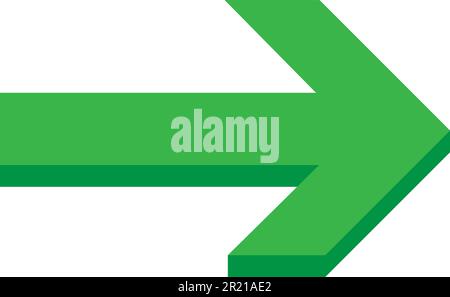 Arrow figure showing way direction symbol vector. Directional pointer ...