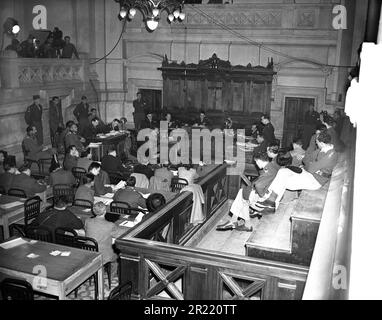 German Gen. Anton Dostler, right, and his GI interpreter Sgt. Albert ...