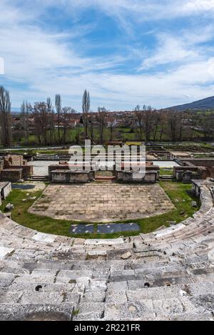 Heraclea Lyncestis ancient ruins with theatre in Bitola, North ...