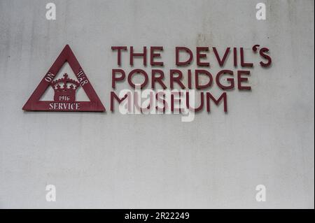 This image at the Devil's Porridge Museum is of the First World War ...