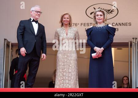 Iris Knobloch and Catherine Deneuve attending the Opening Red Carpet ...