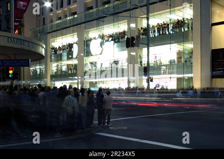 The official opening launch of Australia’s first Apple store, situated ...