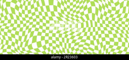 Distorted twisted checkered background. Trippy strip psychedelic ...