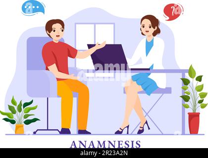 Anamnesis System Vector Illustration for Information About the Disease ...