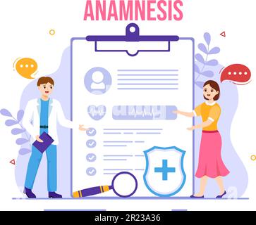 Anamnesis System Vector Illustration for Information About the Disease ...