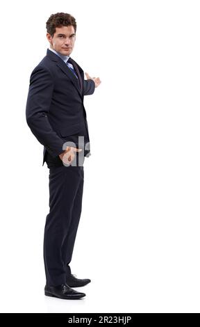 Let me build your success. Studio shot of a well-dressed man against a ...