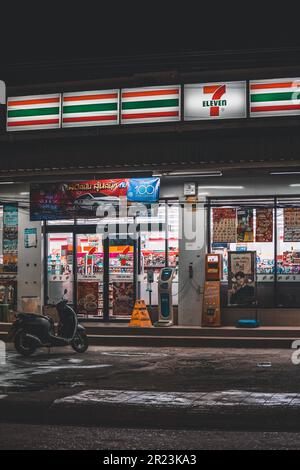 7-Eleven exterior modern convenience store. Thailand S. E. Asia. Asian ...
