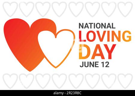 National Loving Day. June 12. Holiday concept. Template for background ...