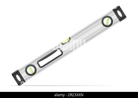 building level measuring device for determining a flat surface vector ...
