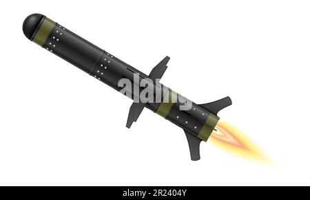 hand portable missile system vector illustration isolated on white ...