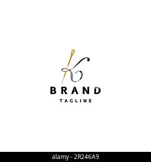 Initial Letter R Tailor Logo, Needle and Thread Combination for ...