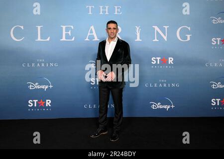 Hazem Shammas poses for a photograph on the red carpet at the premiere ...