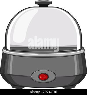 electric egg cooker cartoon vector illustration Stock Vector Image ...