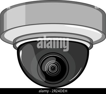 protection ip camera cartoon vector illustration Stock Vector Image ...