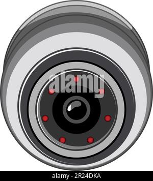 cctv ip camera cartoon vector illustration Stock Vector Image & Art - Alamy