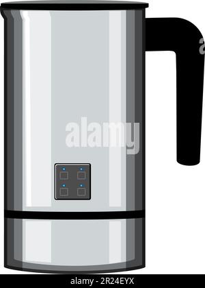 equipment milk frother cartoon vector illustration Stock Vector Image ...